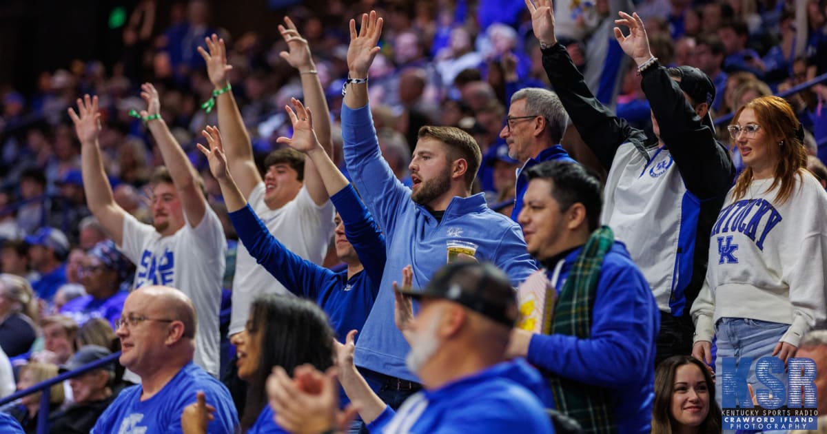 Mark Pope and the team gifted fans who stayed late at Rupp with an ...