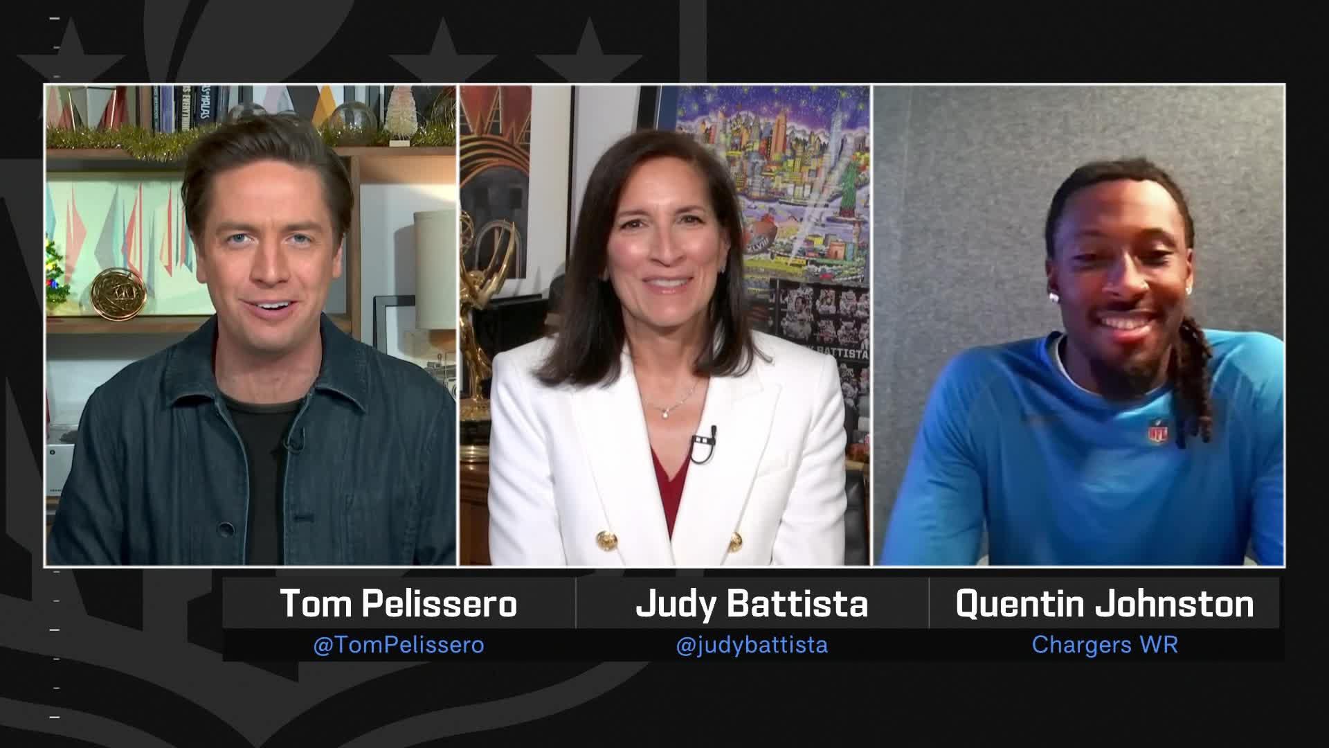 Quentin Johnston reflects on Chargers clinching playoff spot on 'The ...