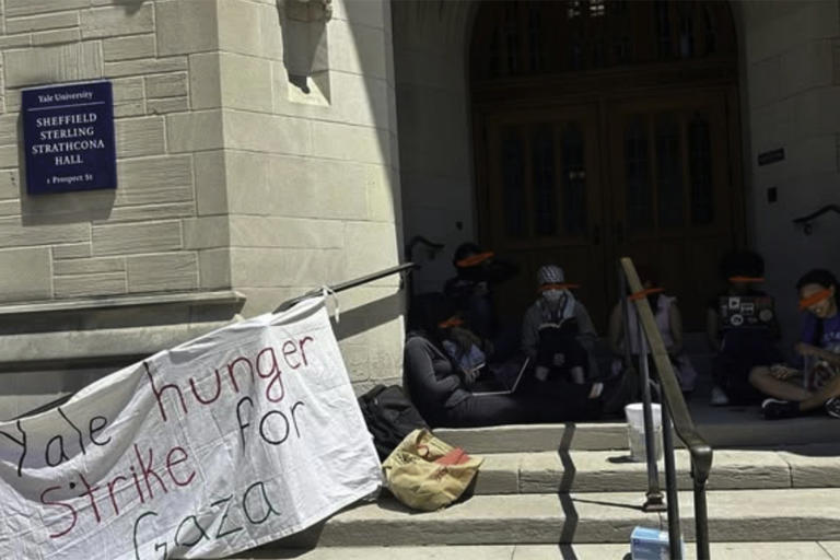 Yale students launch hunger strike for Gaza: "We reject our university ...