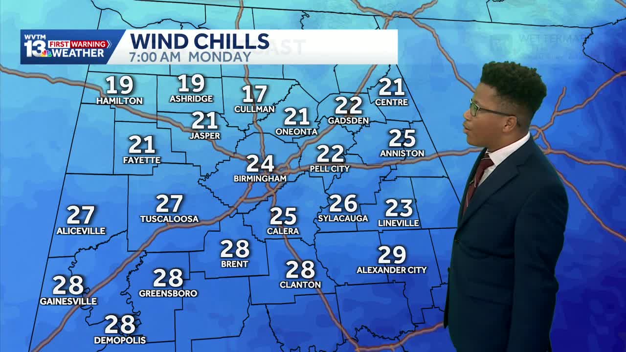 Alabama warms through Christmas Day before a cold front returns to the ...