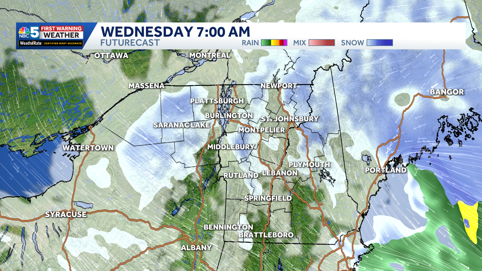 Winter alerts in effect for Vermont, New York as snow continues into ...