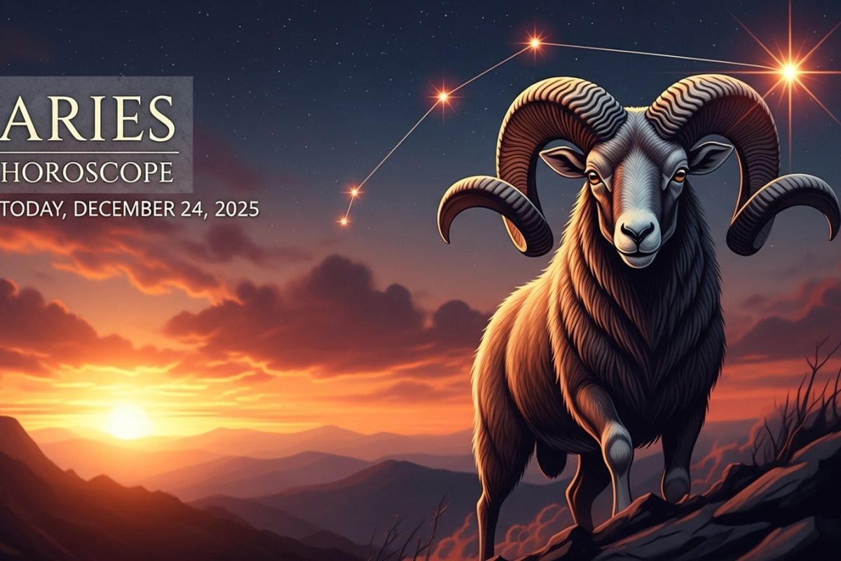 Aries horoscope today, December 24, 2025