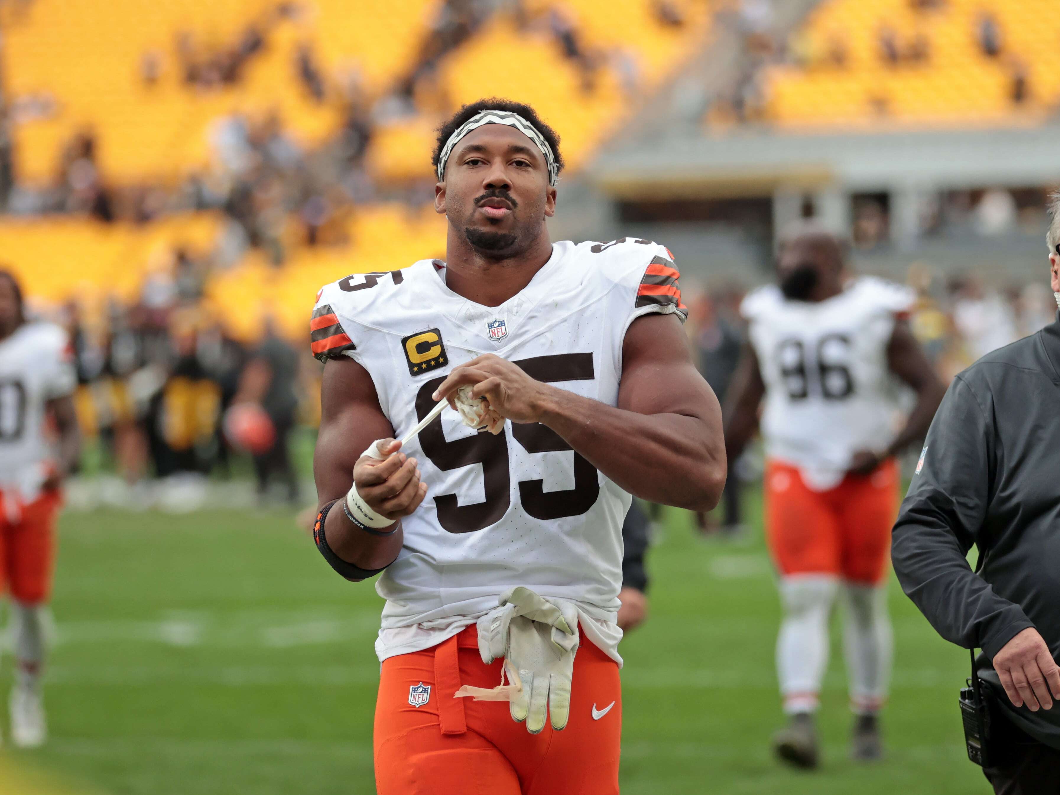 Will Myles Garrett have a chance to set the NFL sack record Sunday ...