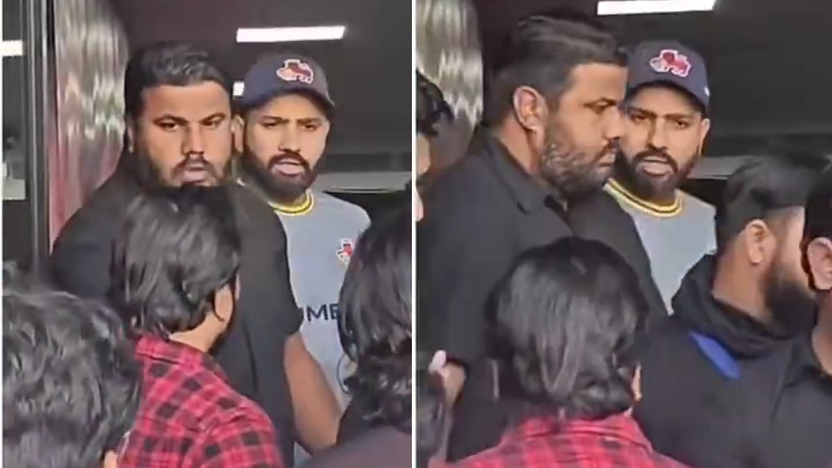 Video: Rohit Sharma left uncomfortable by overzealous fan asking for a ...