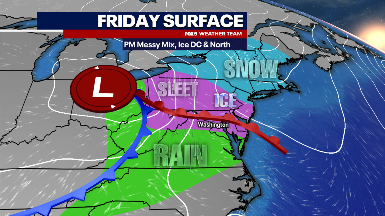 Christmas forecast: Wintry mix, ice possible by Friday in DC, Maryland ...