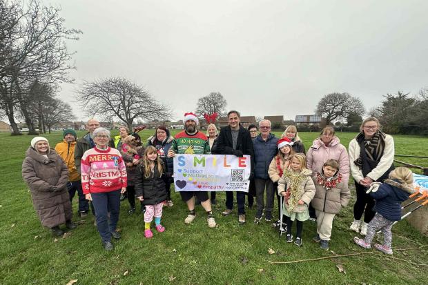Families gathered for festive litter pick of well used park in Southend