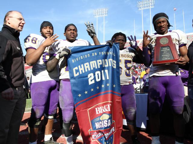 The history of each NCHSAA school in football state championships