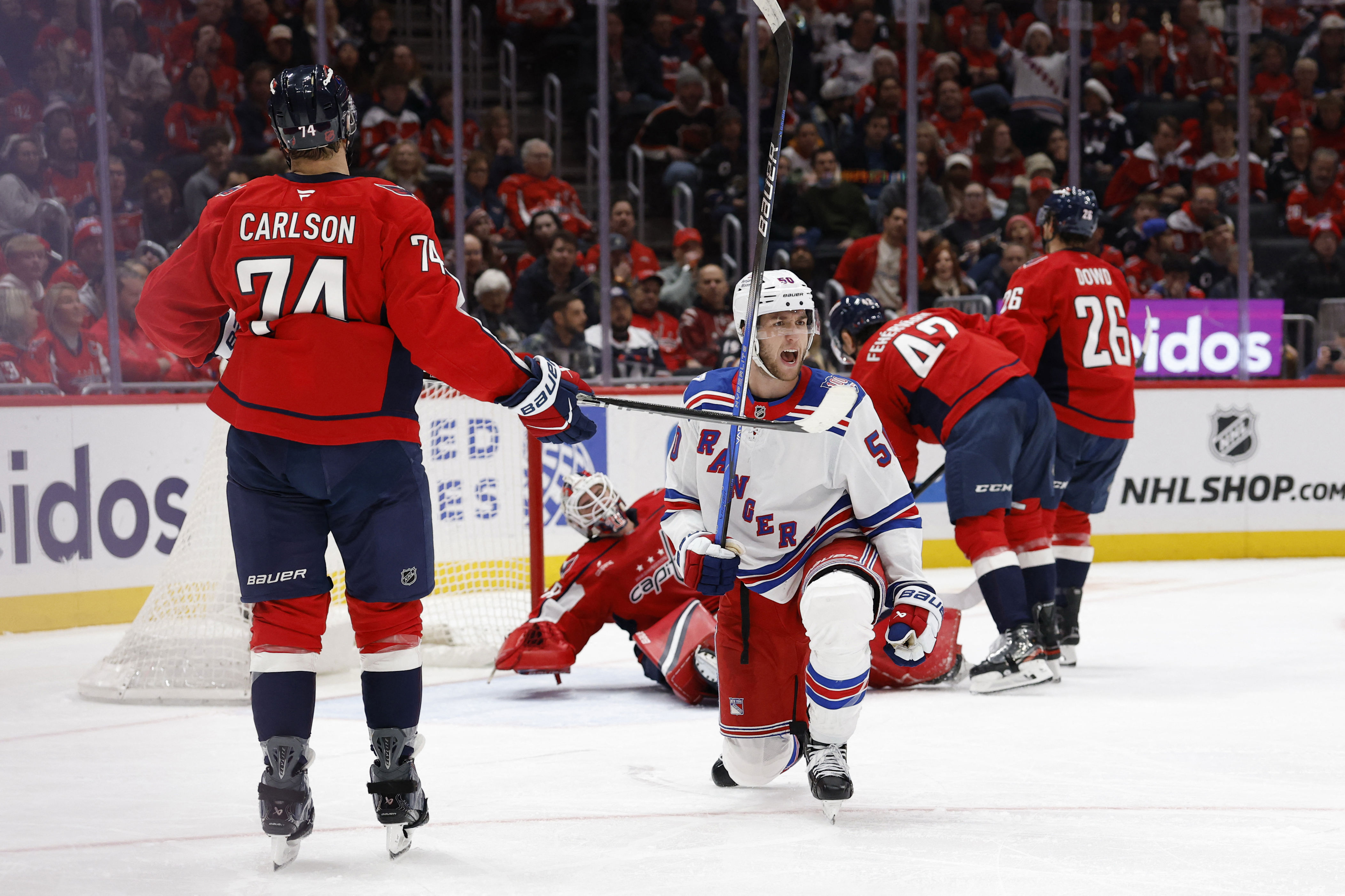 Caps collapse in third period, lose to Rangers ahead of holiday break