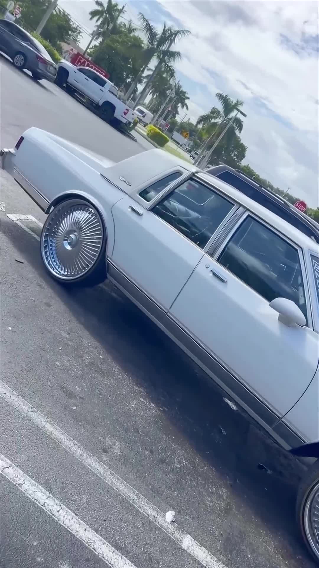 White Chevy box on 28” DUB floaters