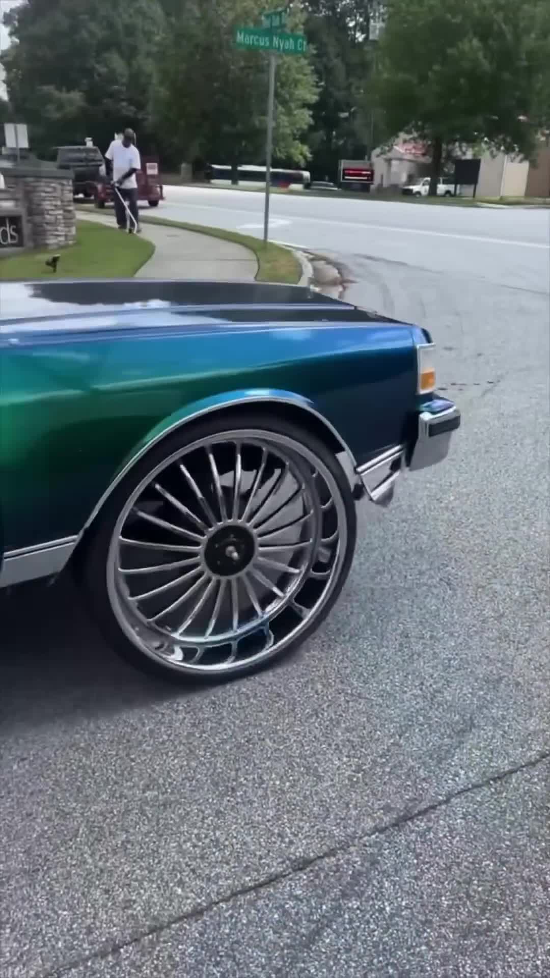 Outrageous Chevy LS box on 30” DUB floaters