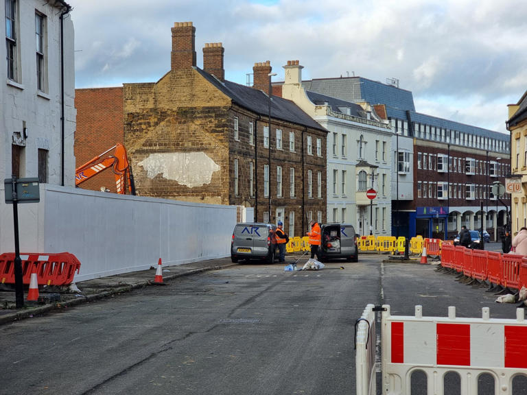Busy street in Northampton town centre finally reopens to traffic ...