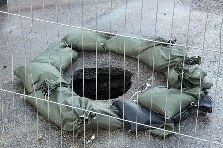 Cornwall village 'cut off' after key route blocked by mineshaft