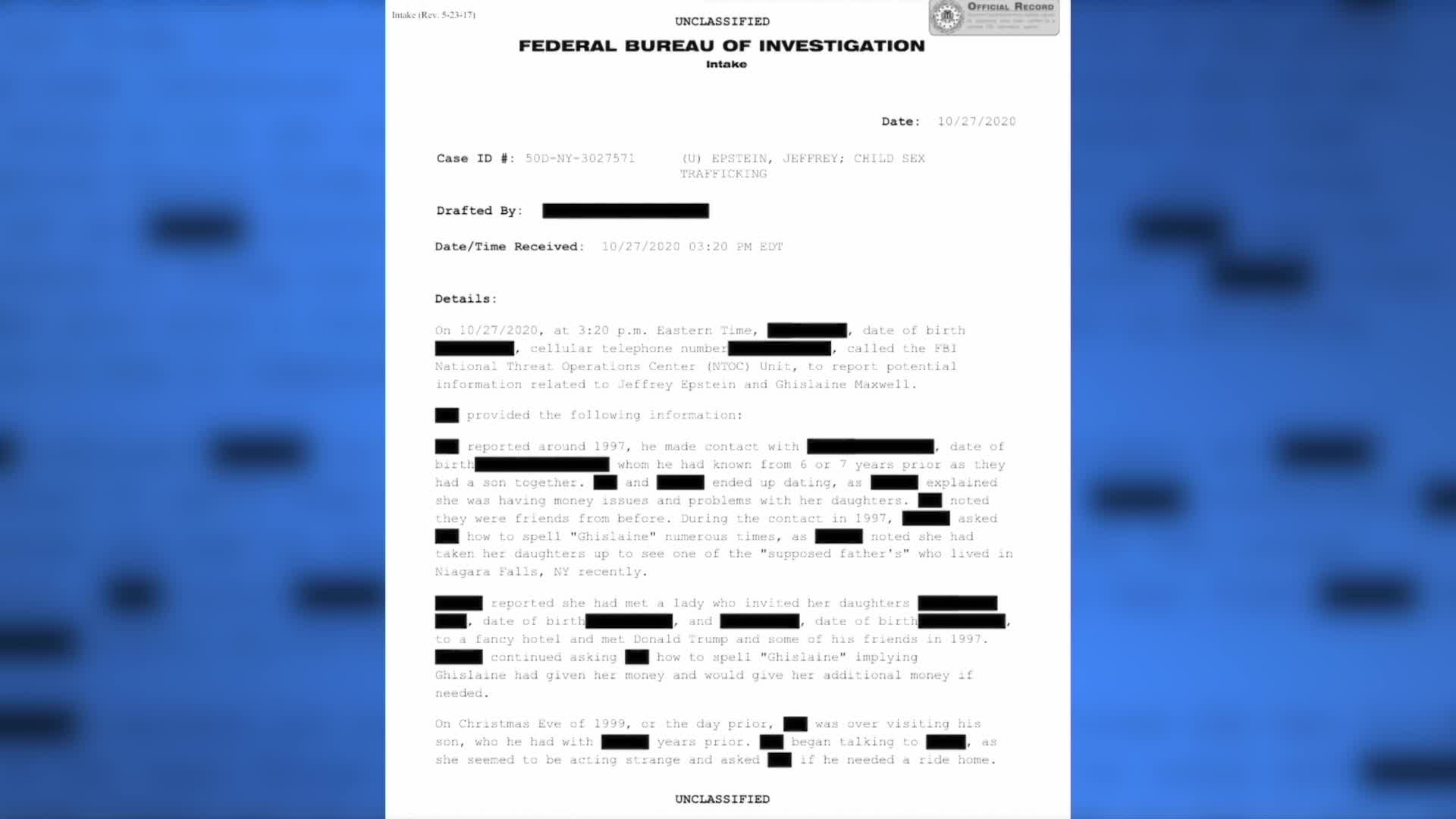 Report in Epstein files references death in Kiefer, Okla.