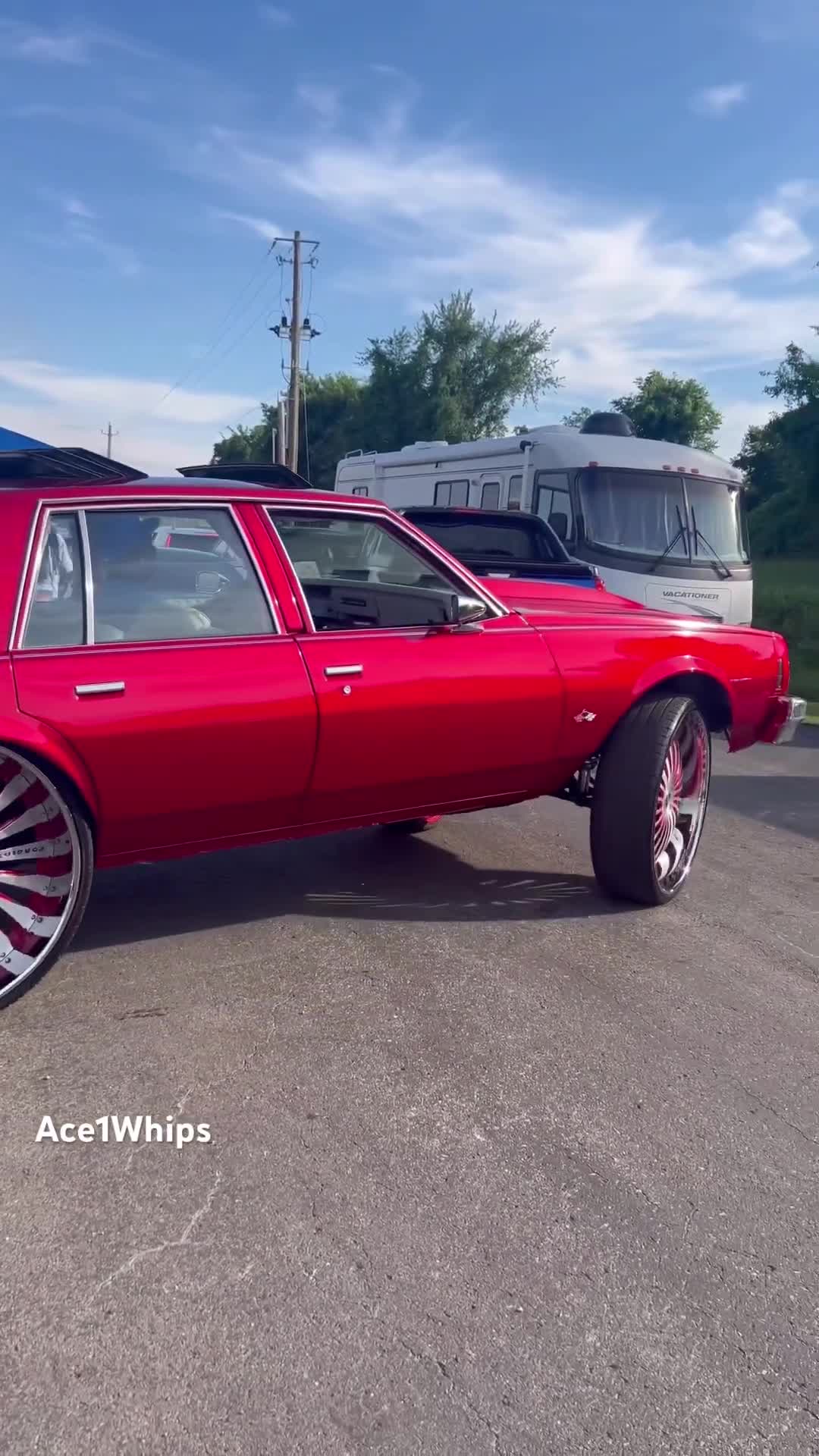 Candy Red Box Chevy on 30’s Forgios