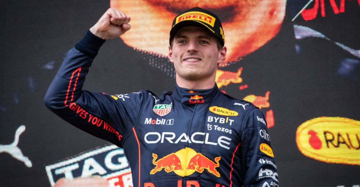 Max Verstappen jokes about George Russell’s controversial yellow flag ...