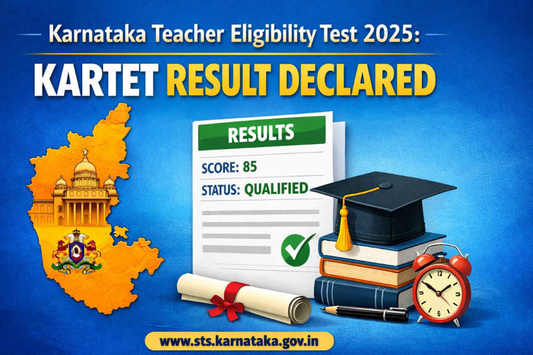 Karnataka Teacher Eligibility Test 2025: KARTET result declared at sts ...