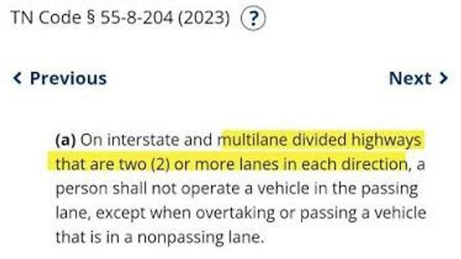 MNPD reminds drivers that slow left-lane driving can be dangerous and ...
