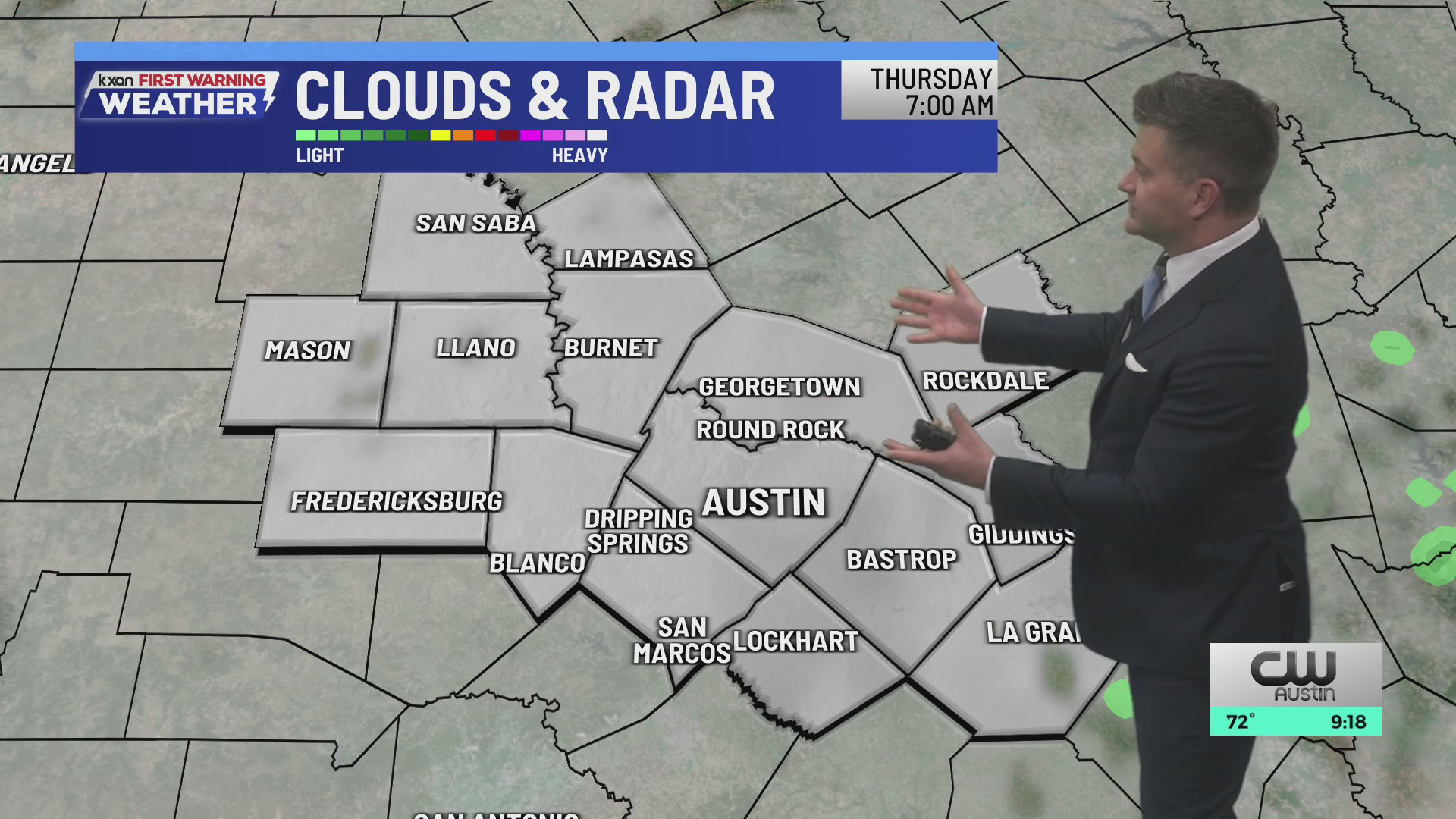 Warmth continues through Christmas before a Sunday cold front | KXAN ...