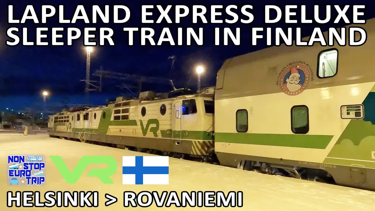Santa Claus Lapland Express / VR Finland deluxe en-suite sleeper train ...