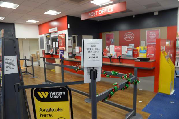 Town centre post office sees closure week before Christmas