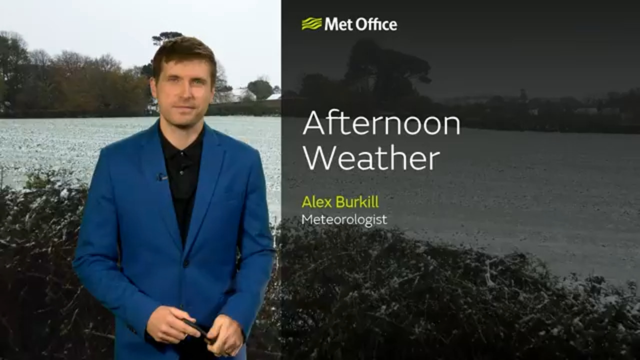 Met Office Tuesday afternoon weather forecast 18/11/2025