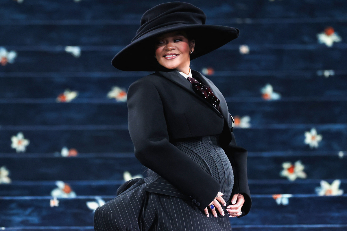 Rihanna reveals third pregnancy in epic fashion on Met Gala night