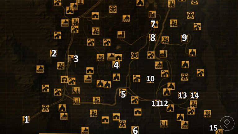 All unique weapon locations in Fallout: New Vegas