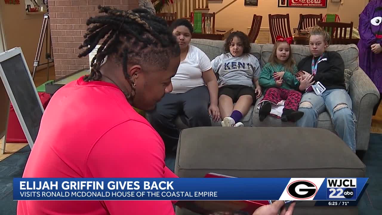 Savannah native, Georgia freshman Elijah Griffin gives back during ...