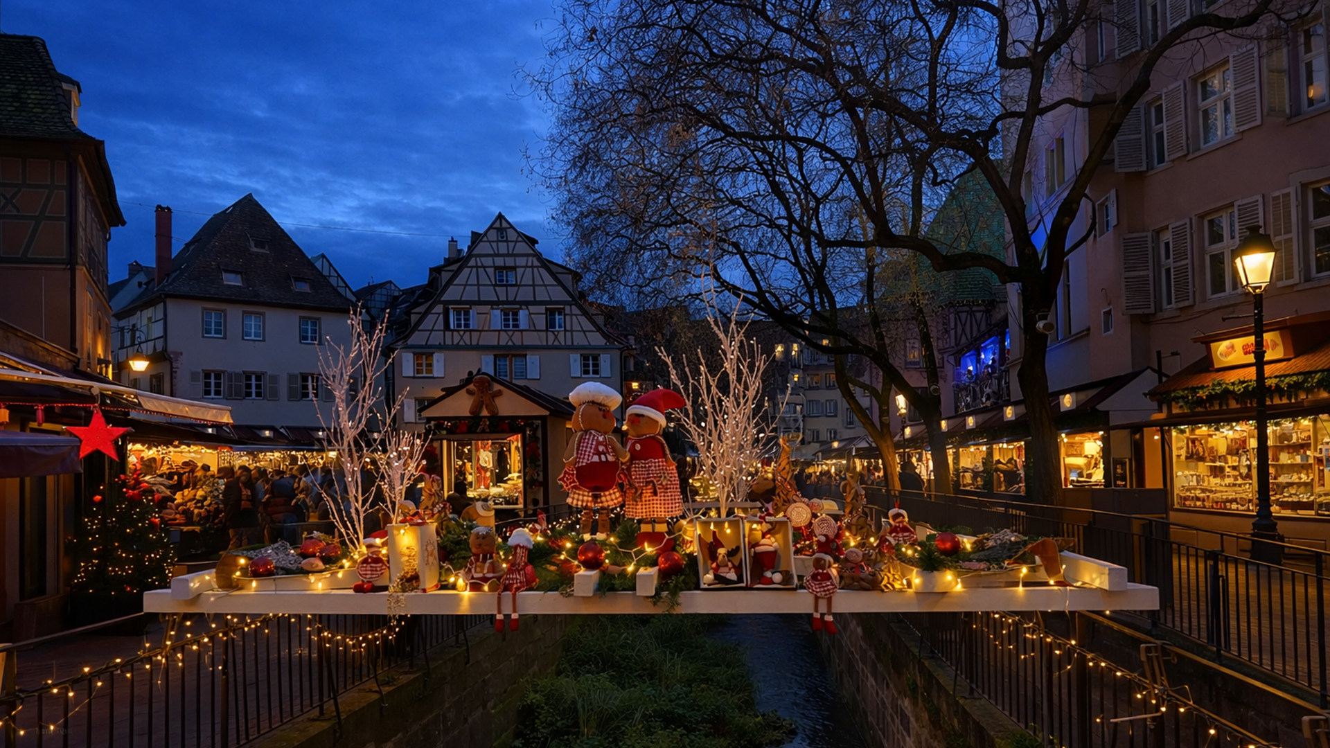 Colmar France: Fairytale Christmas market walk (4K)