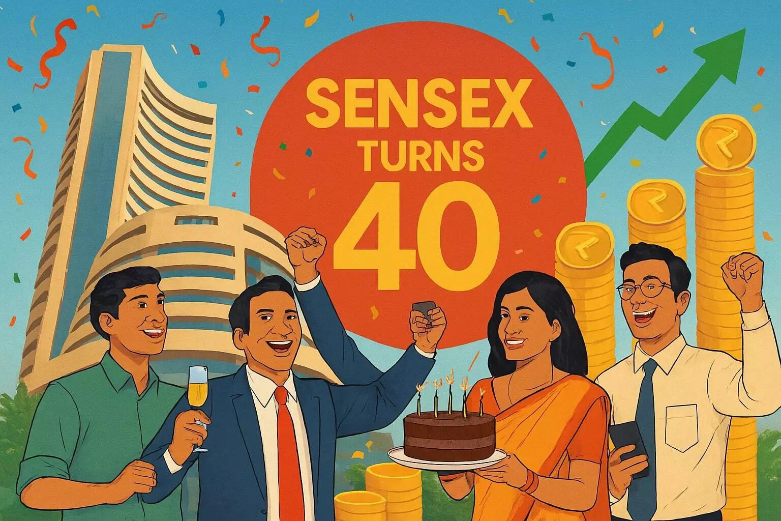 Jaw-dropping 15,594% return as Sensex turns 40: How the wealth creation ...