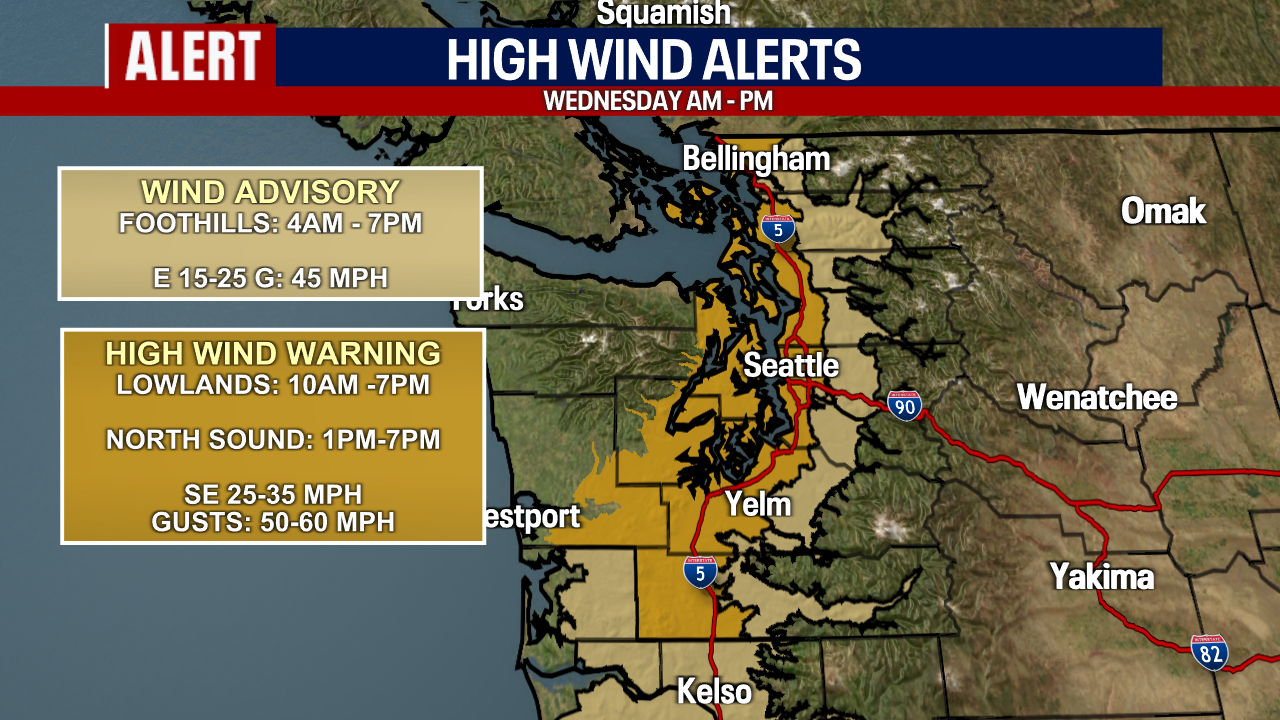 Seattle weather: High wind warning for Christmas Eve Day, damaging ...