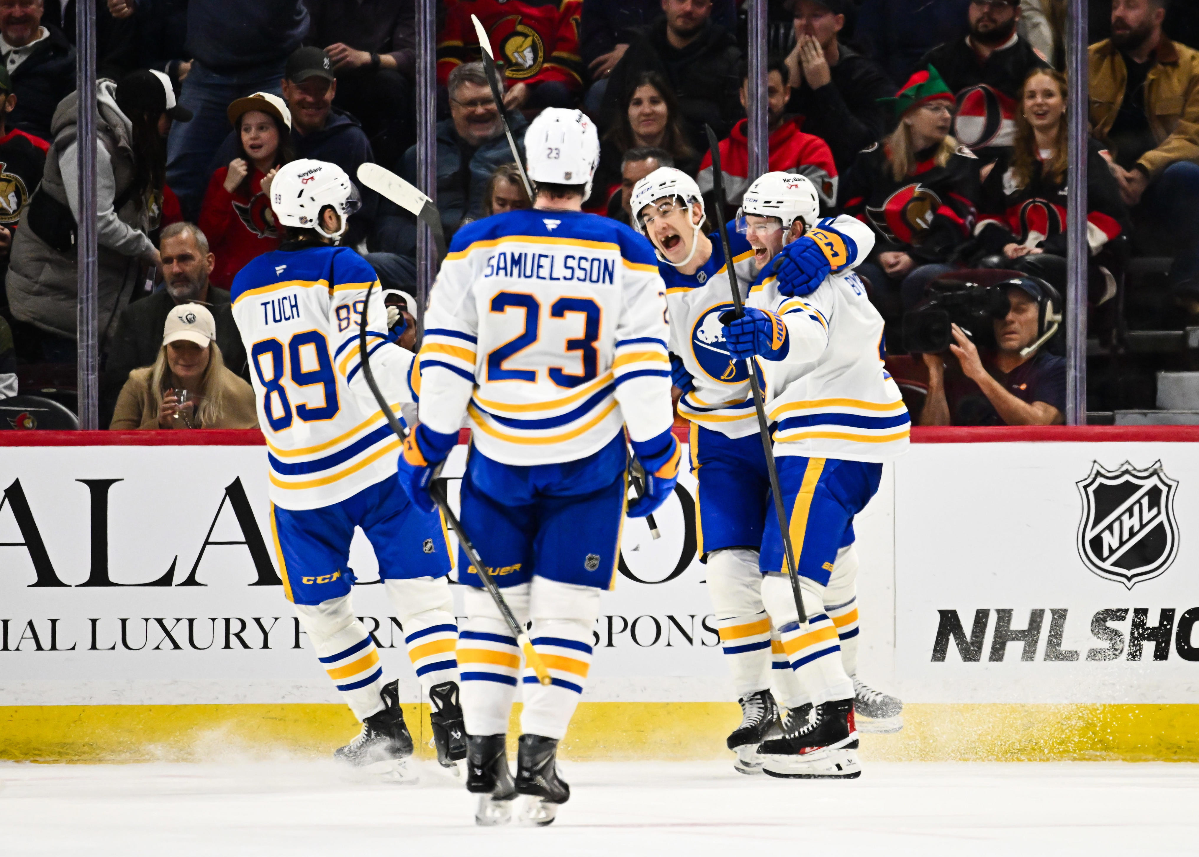 Byram nets overtime winner in Ottawa, lifts Sabres to seventh-straight win