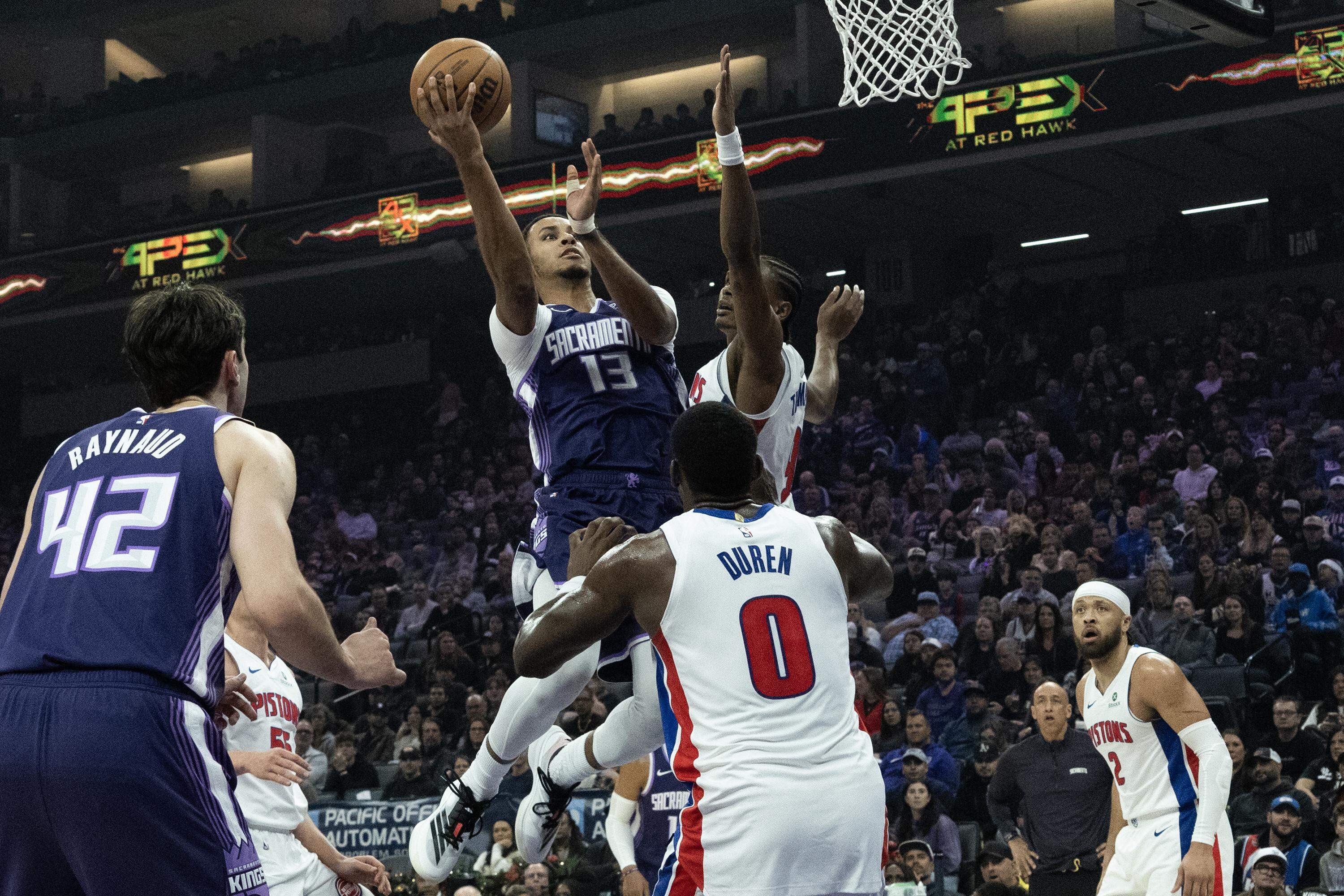 Sacramento Kings forward Keegan Murray injured in loss to Detroit Pistons