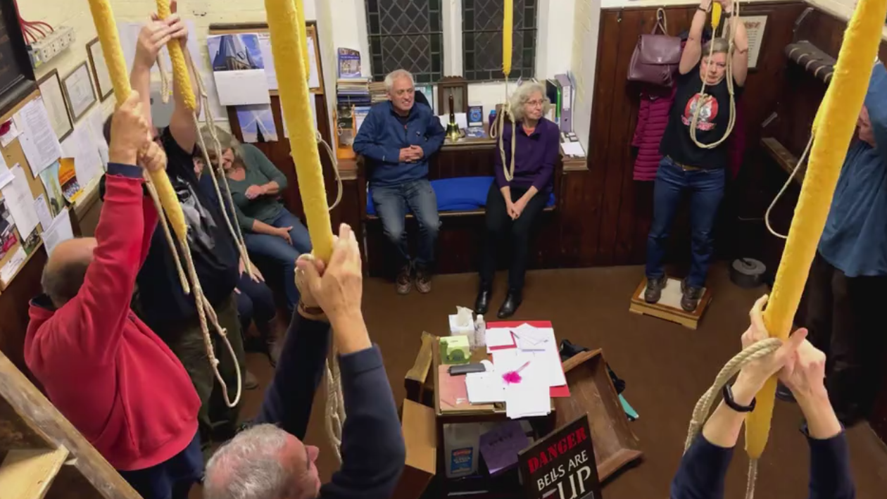 Bell ringers' 'pride' in playing on Christmas Day