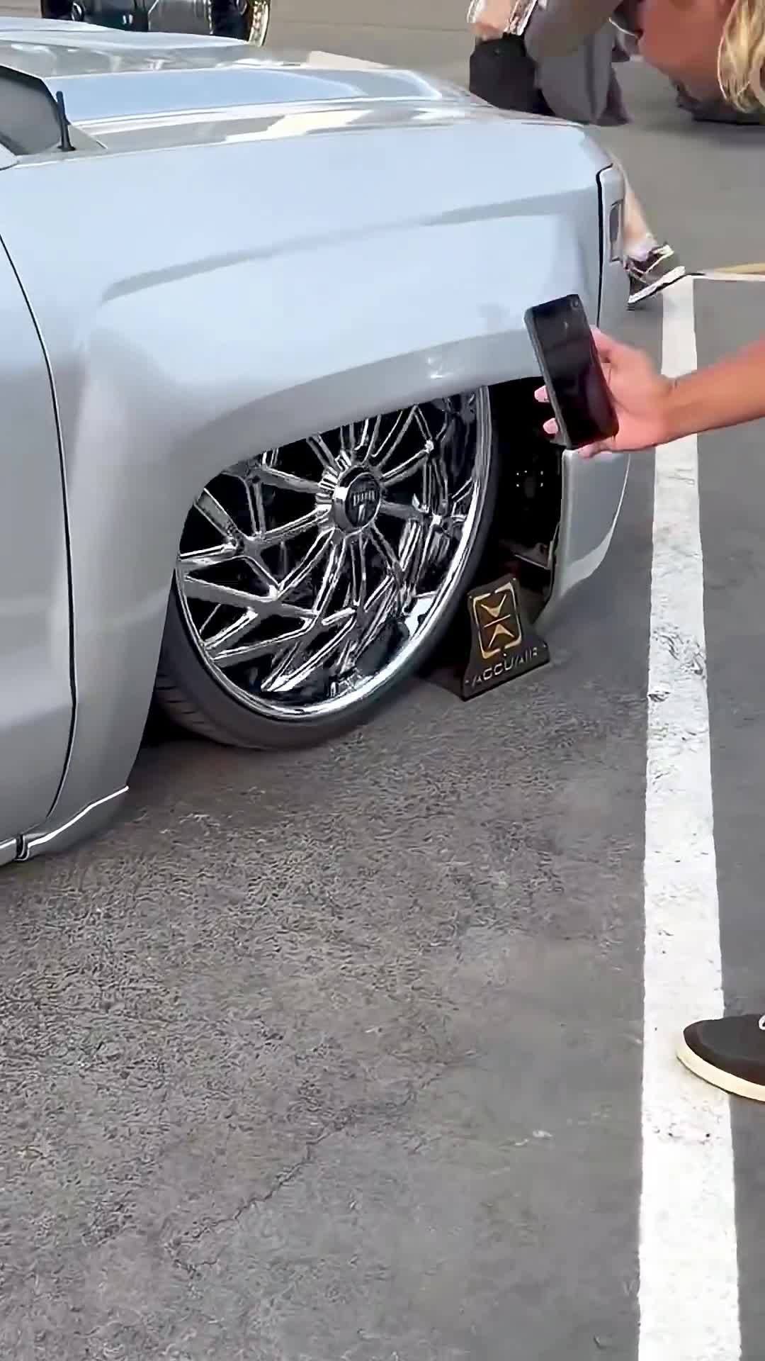 New 2025 DUB wheels on this bagged truck at SEMA 2025