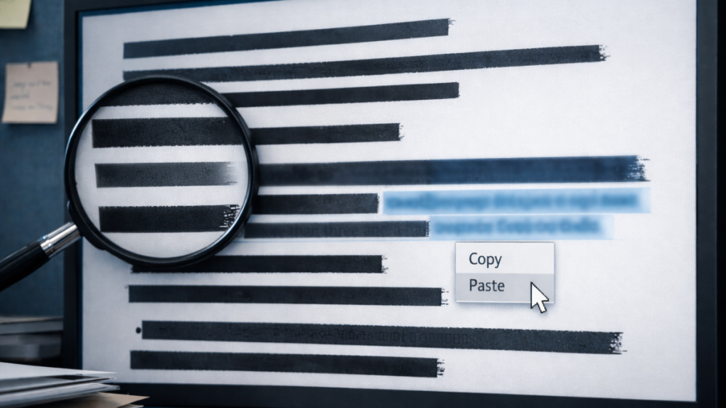 Redacted Epstein files appear 'restored' as hidden text resurfaces in ...