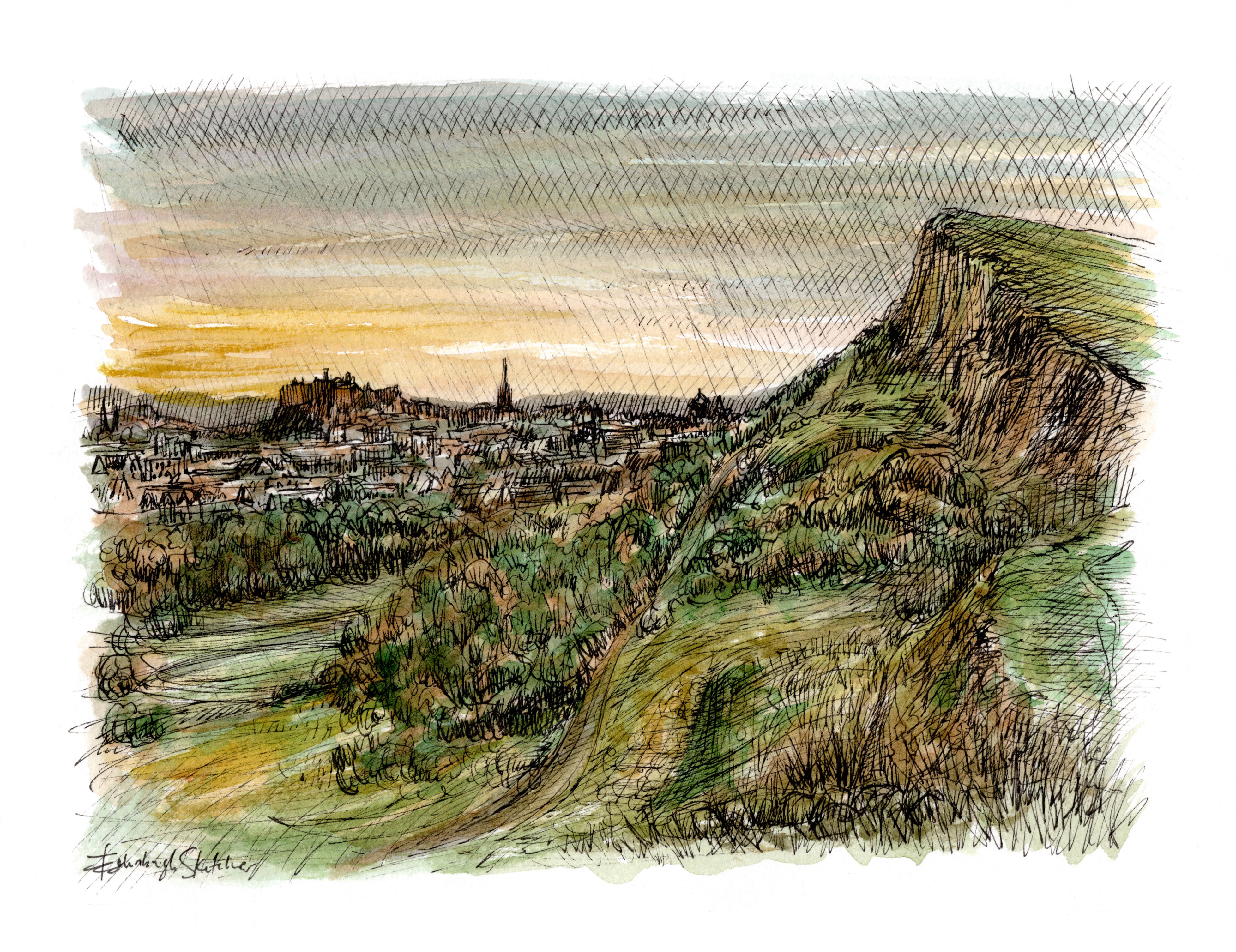 Edinburgh sketcher’s top ten city sketches 2025