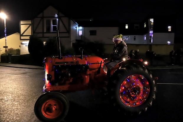 Christmas tractor run returns with festive decorations and decorated ...