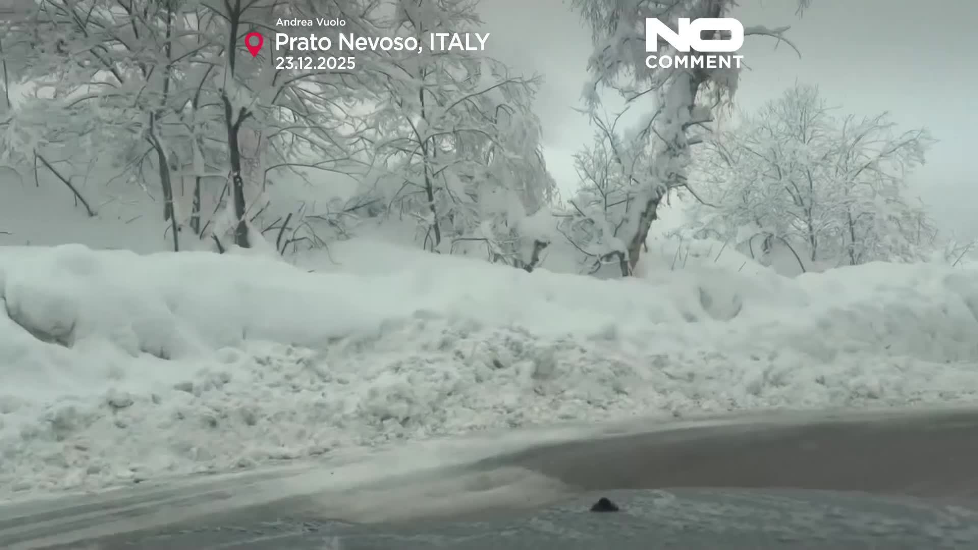 Record snowfall blankets Italy’s Prato Nevoso ski resort ahead of holidays