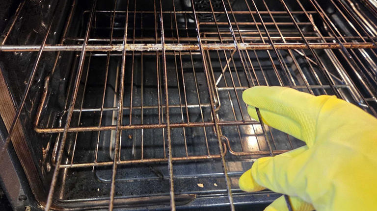 This cornstarch hack is supposed to clean greasy oven racks. We put it ...