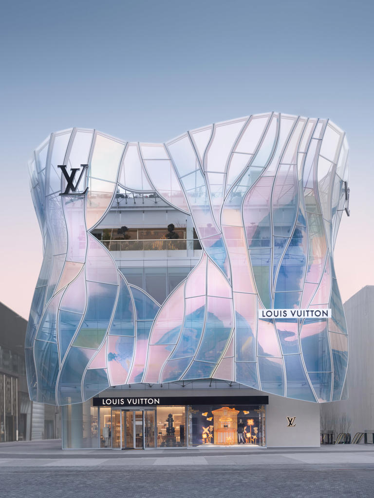 Jun Aoki references translucent dress for colour-shifting Louis Vuitton ...