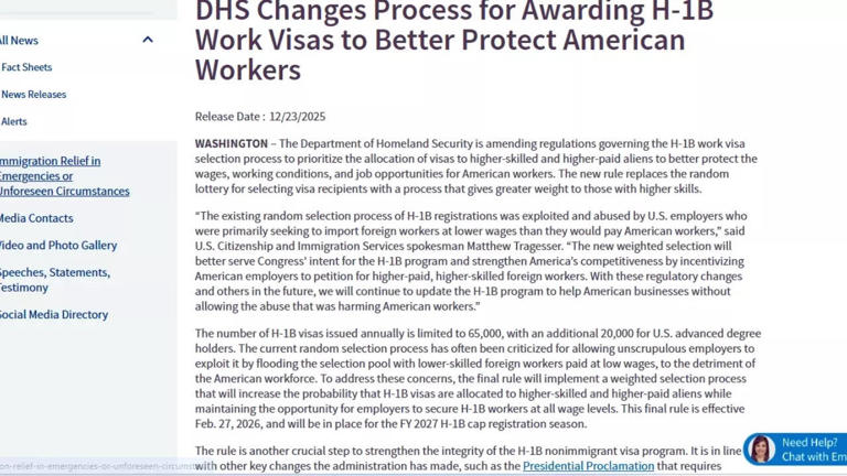Trump administration overhauls H-1B visa system, ends random lottery ...