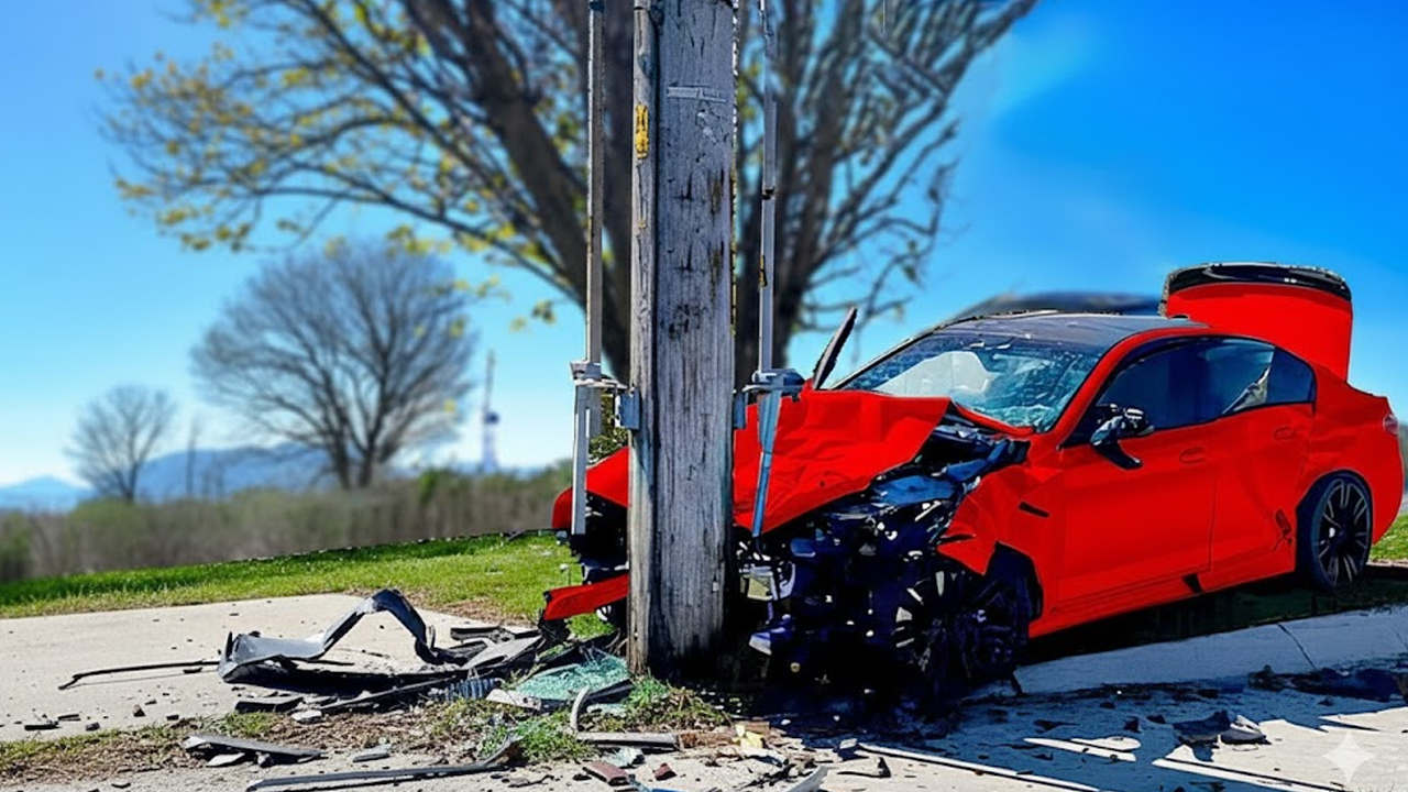 Repairing a crashed BMW M5 project