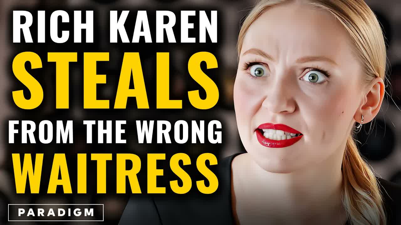 Rich Karen steals tips from poor waitress