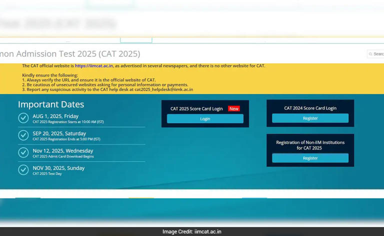 CAT 2025 result live updates (out): Scorecards released, download ...