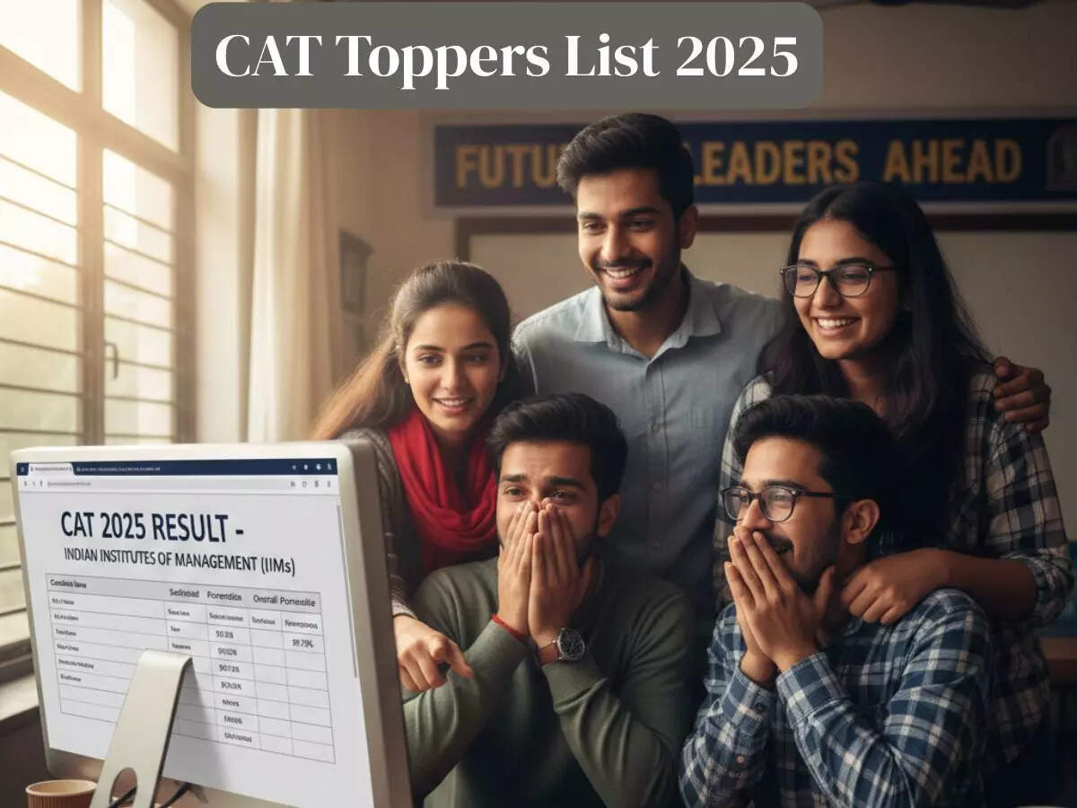 CAT 2025 toppers list: IIM CAT result 2025 announced, check toppers ...