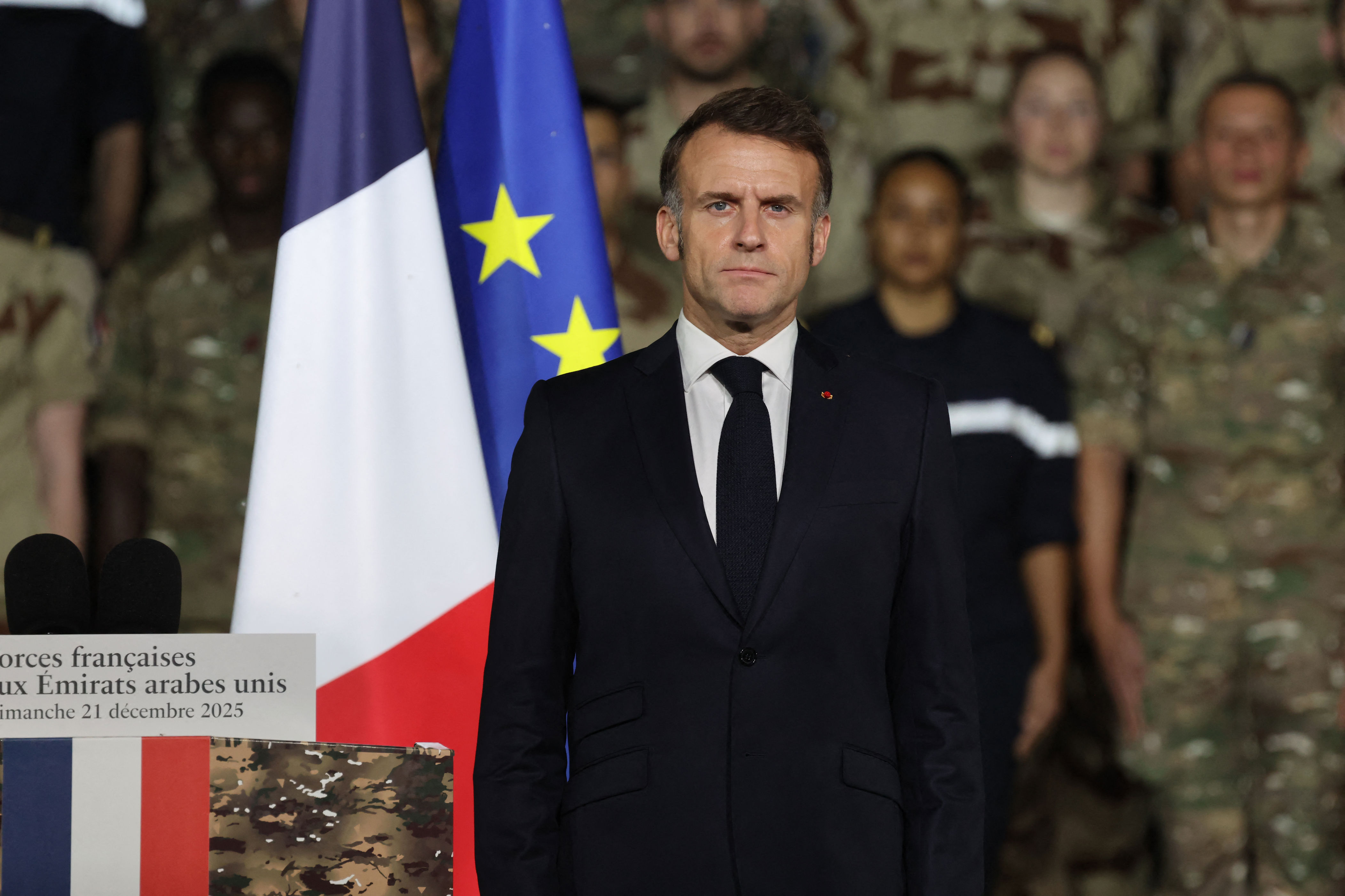 Macron accuses Trump's US of intimidation and coercion