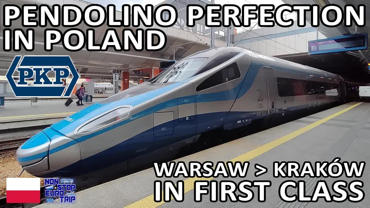 Pendolino perfection in Poland / PKP EIP in first class / Warsaw to Kraków