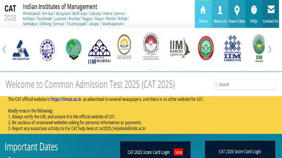 CAT 2025 result live: IIM CAT results declared at iimcat.ac.in, direct ...
