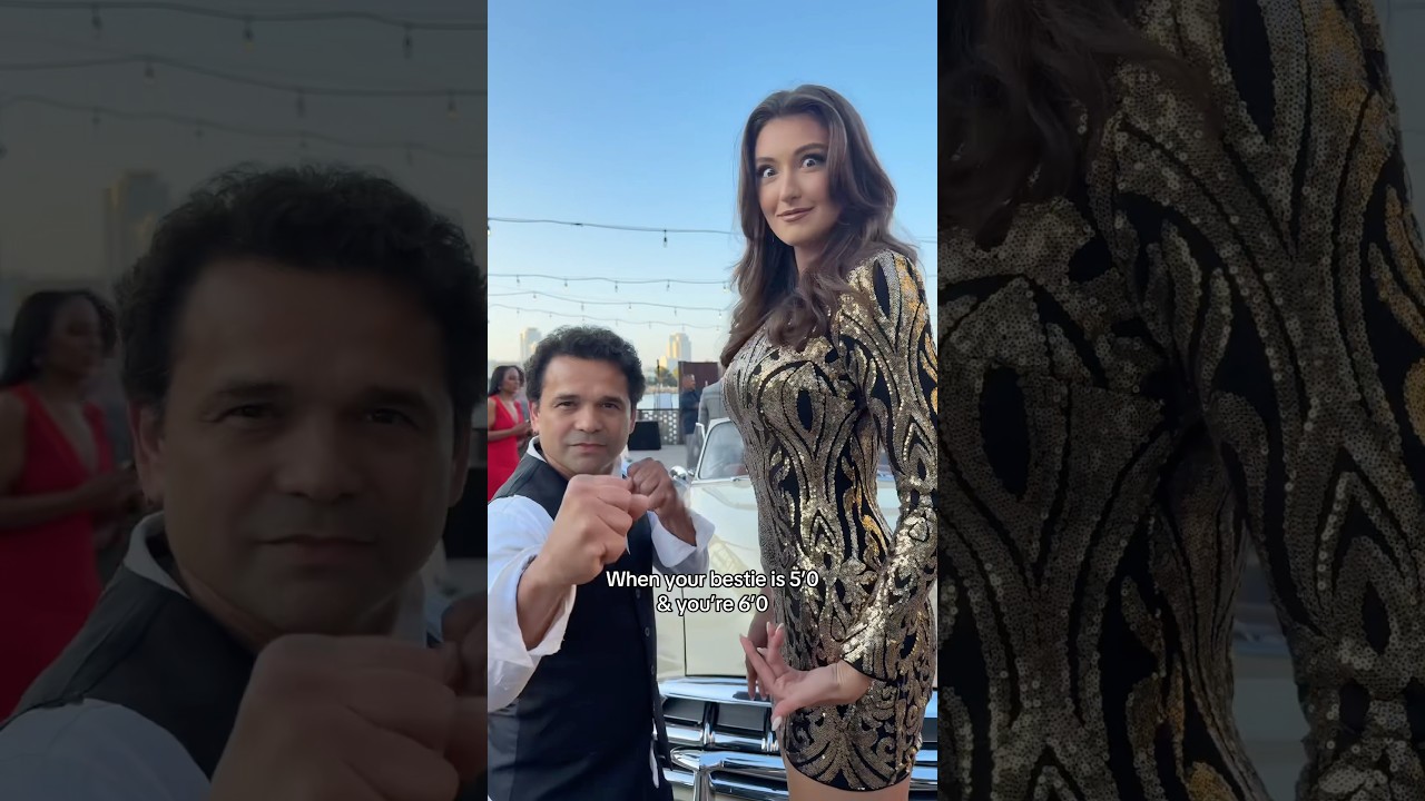 Funny foot height comparison in modeling